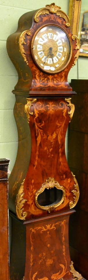 Lot 1230 - A French reproduction inlaid and gilt metal