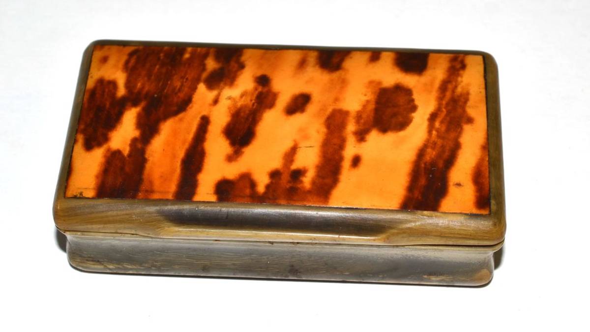 Lot 456 - An 18th/19th century horn and tortoise shell