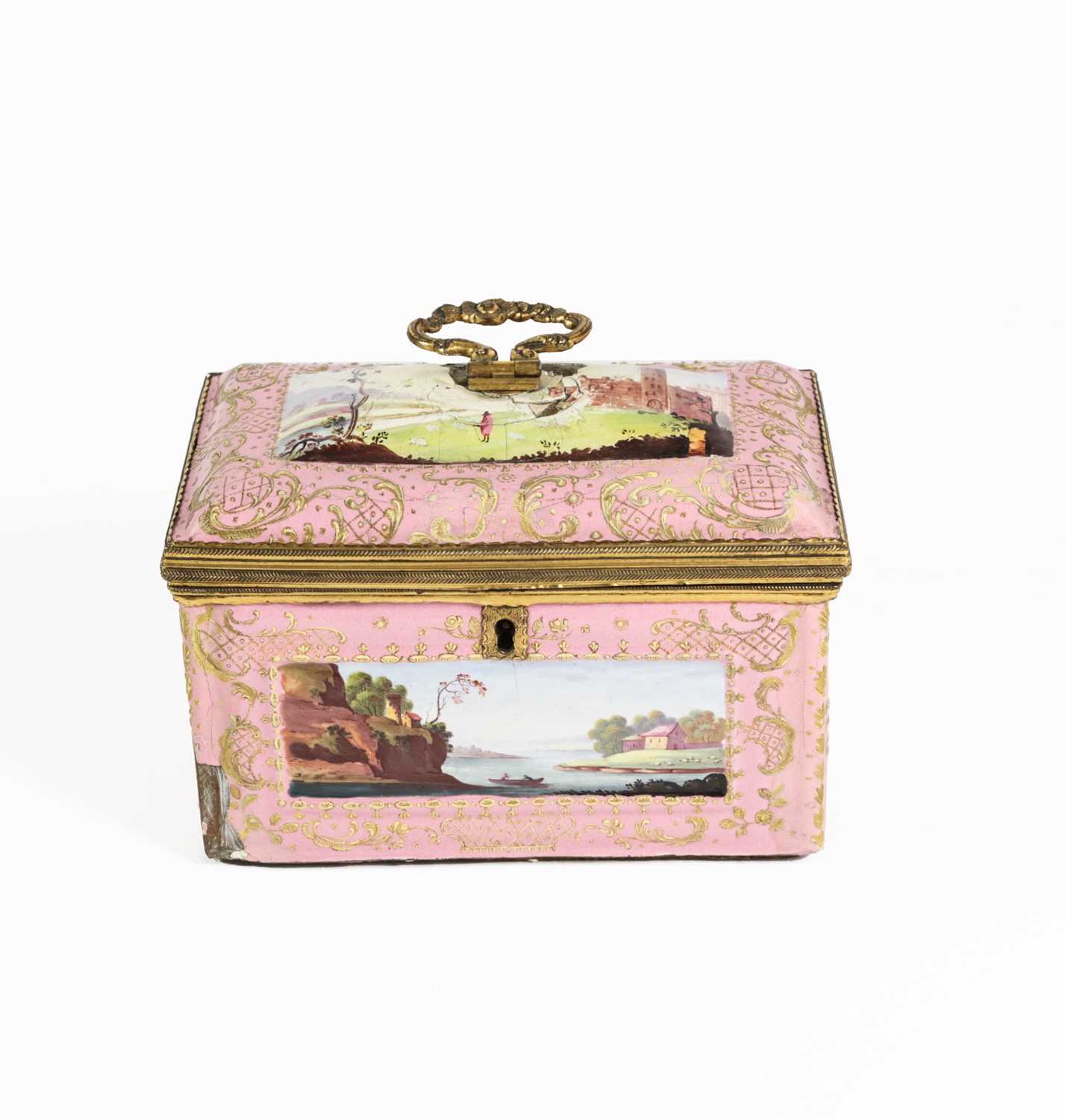 Lot 140 - A South Staffordshire Enamel and Gilt Metal
