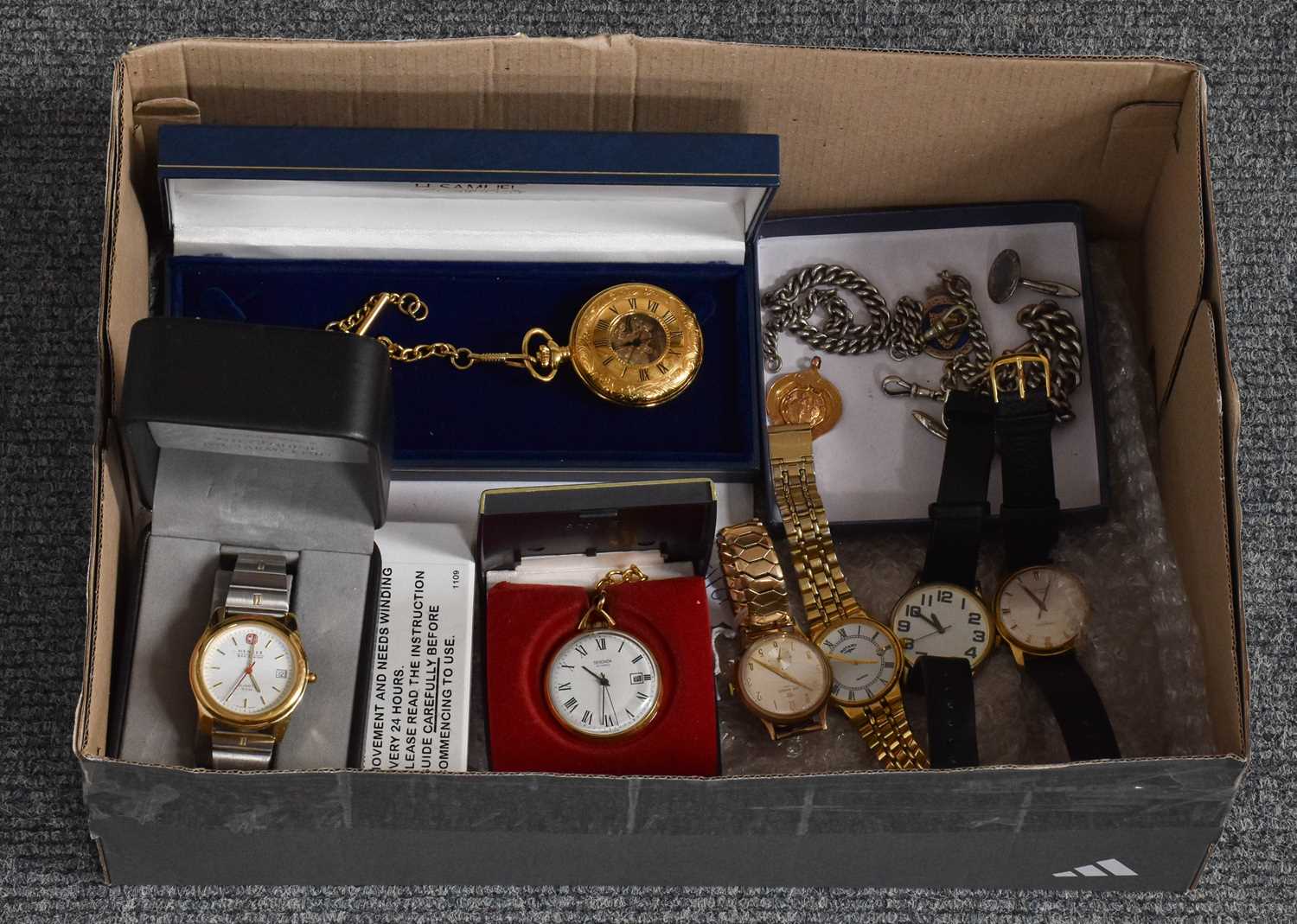Lot 167 - A 9 Carat Gold ''The Angus'' wristwatch, 9