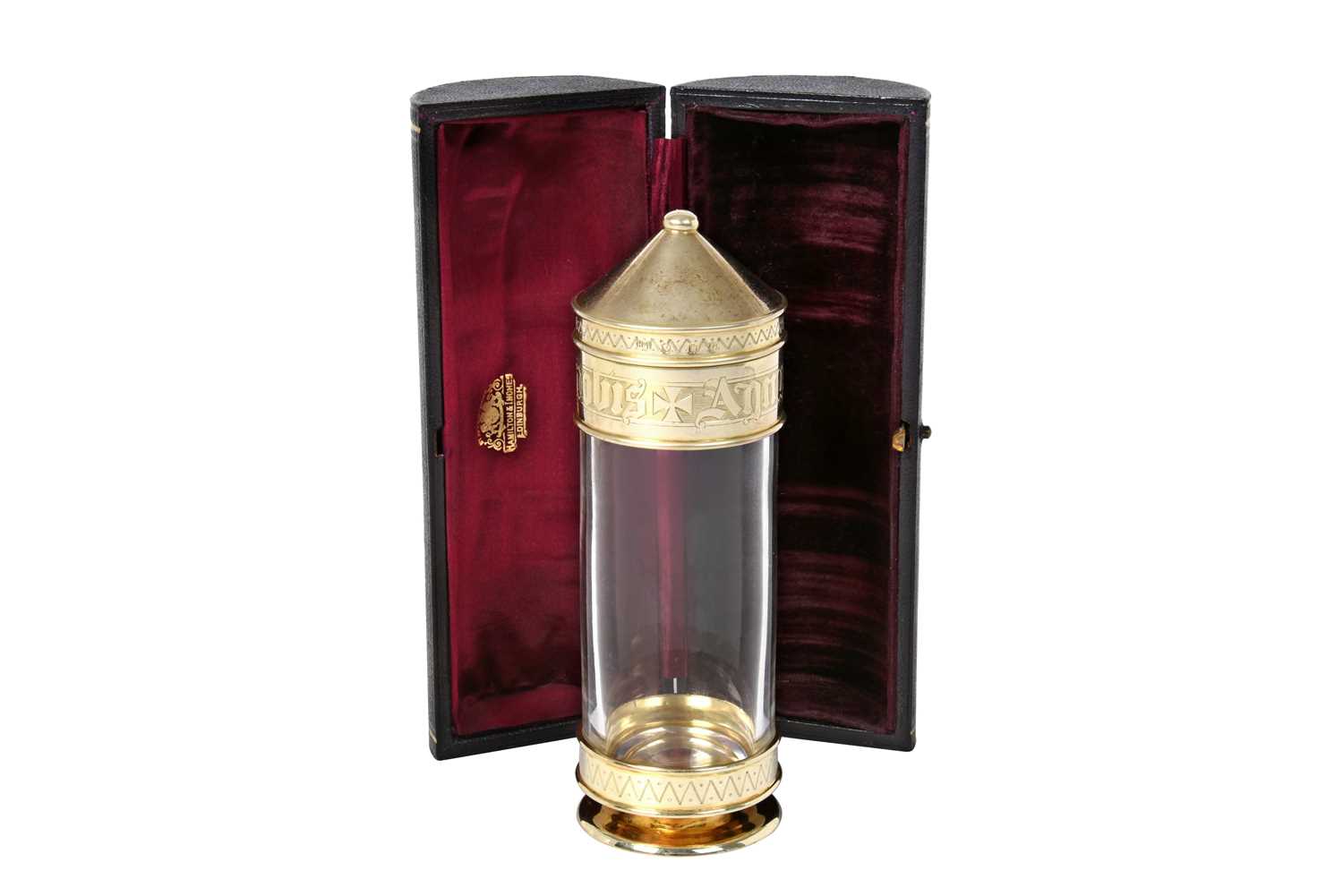 Lot 2417 - A George V Scottish Silver-Gilt-Mounted