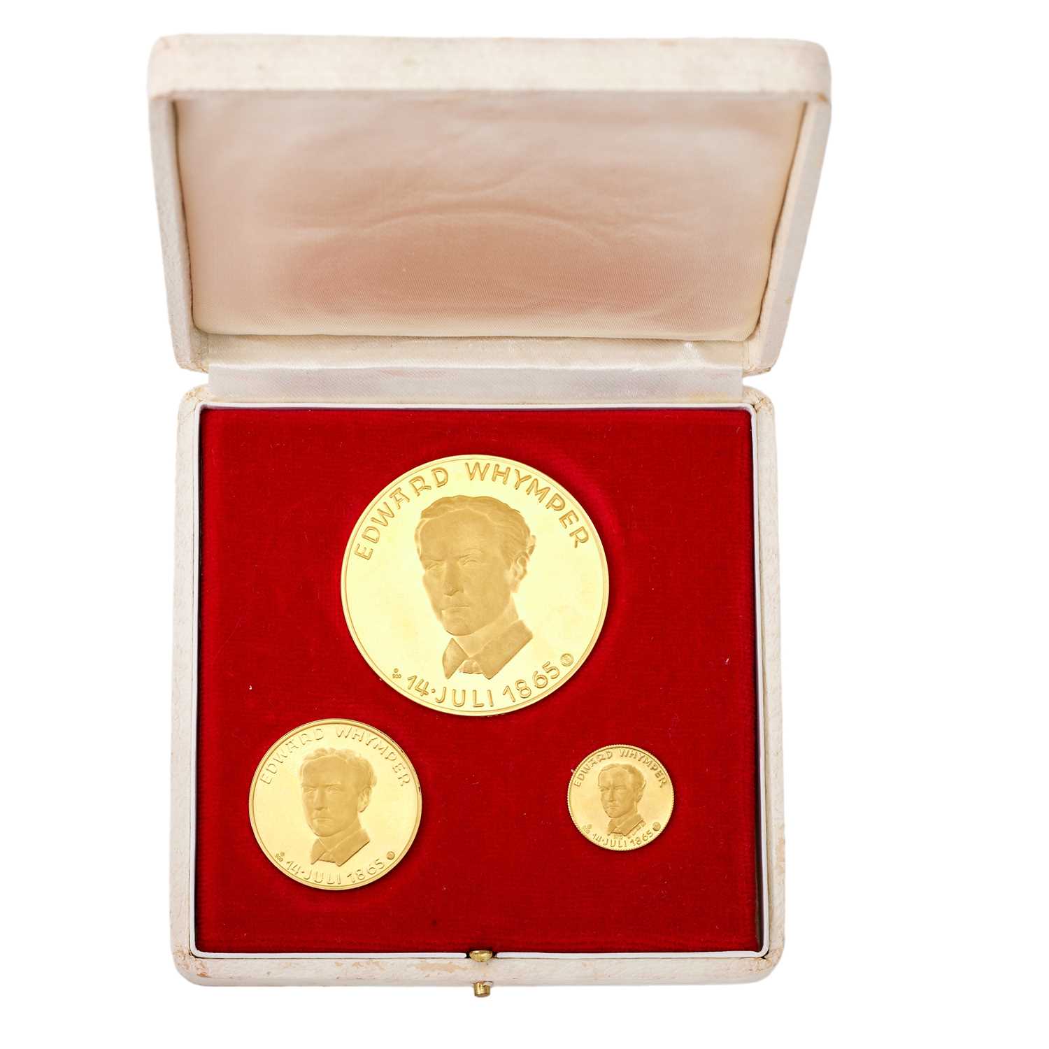Lot 274 - Edward Whymper, Matterhorn Gold Medallion