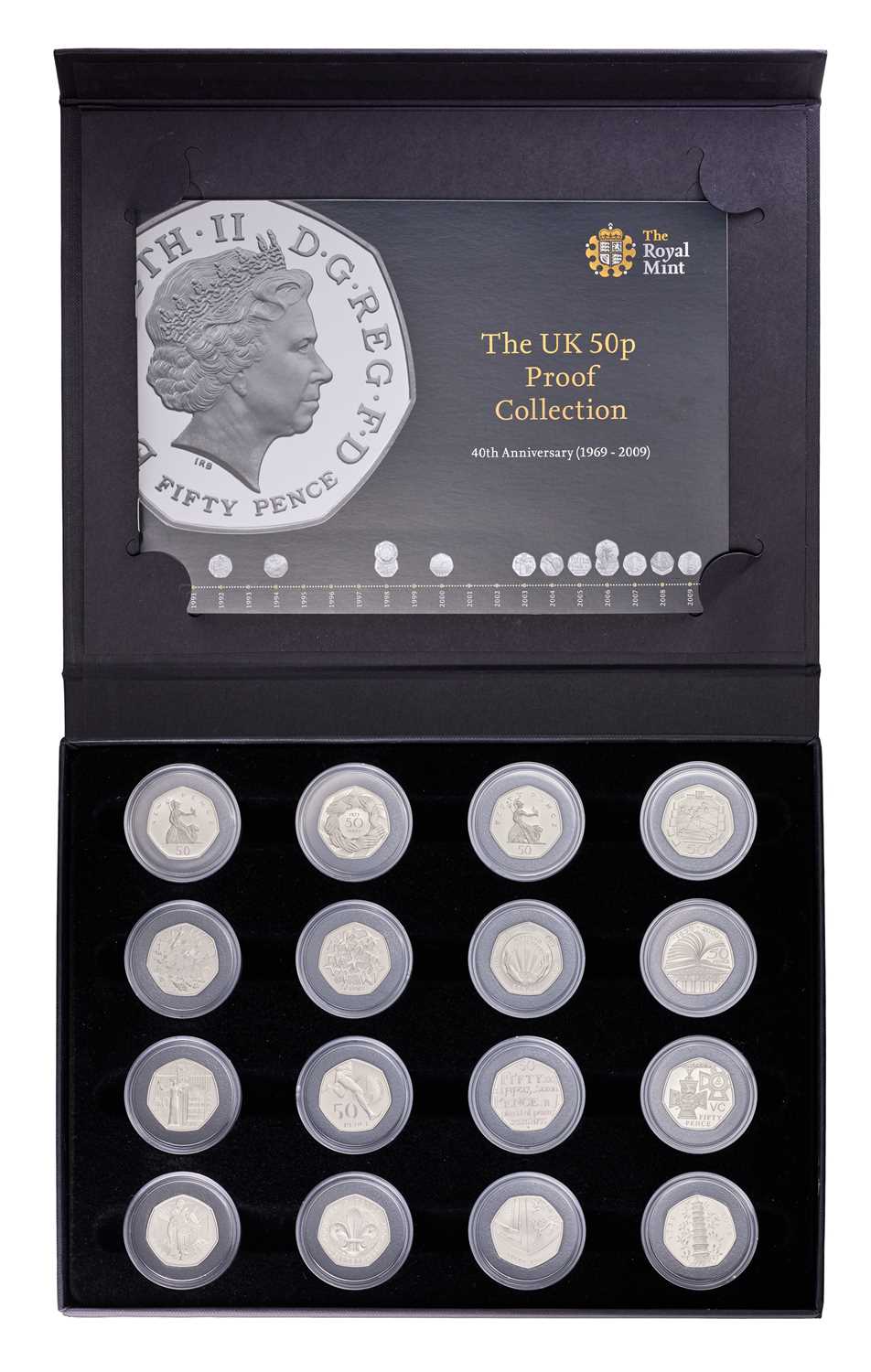 Lot 366 - The UK 50p Proof Collection, 40th