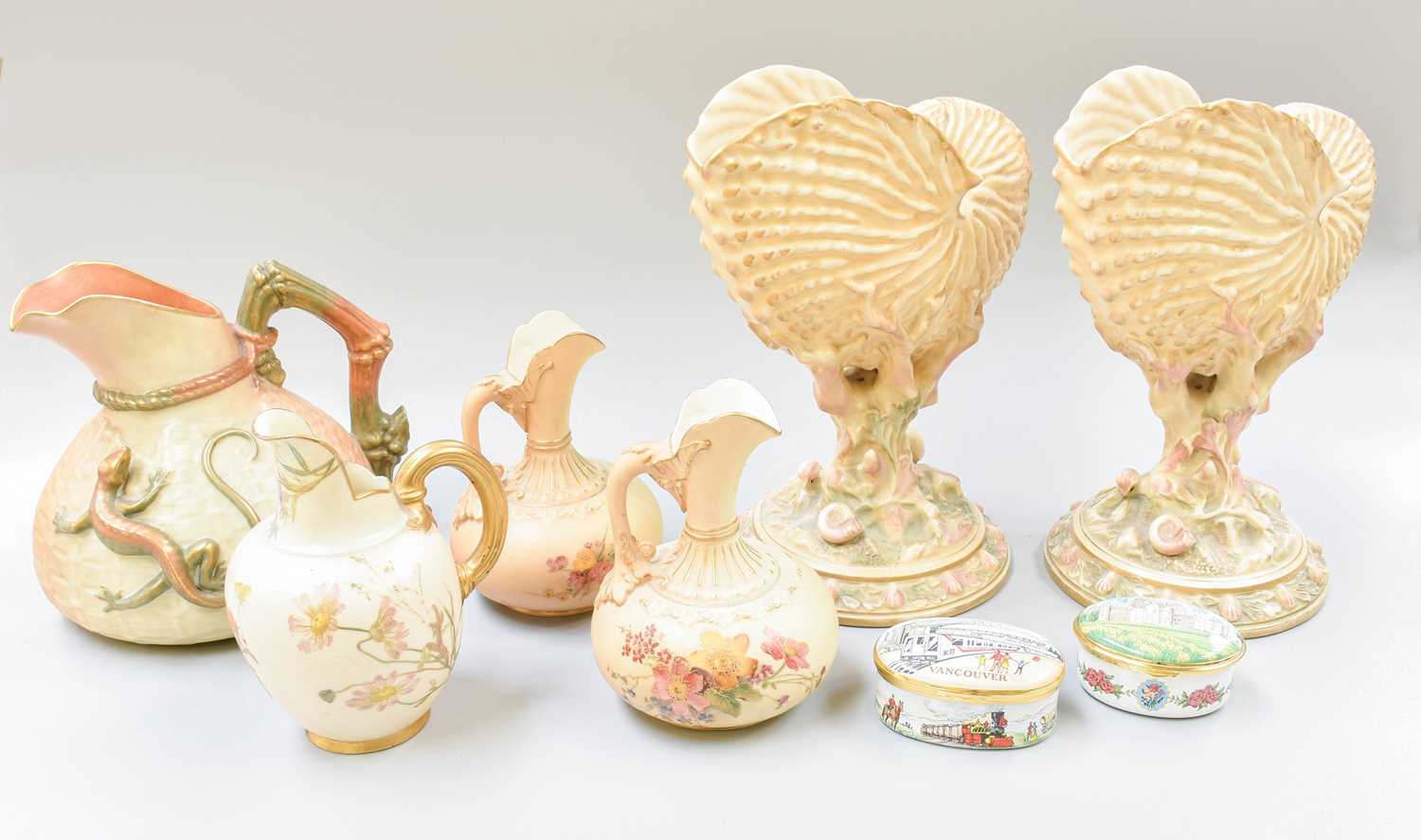 Lot 231 - A Collection of Royal Worcester Blush
