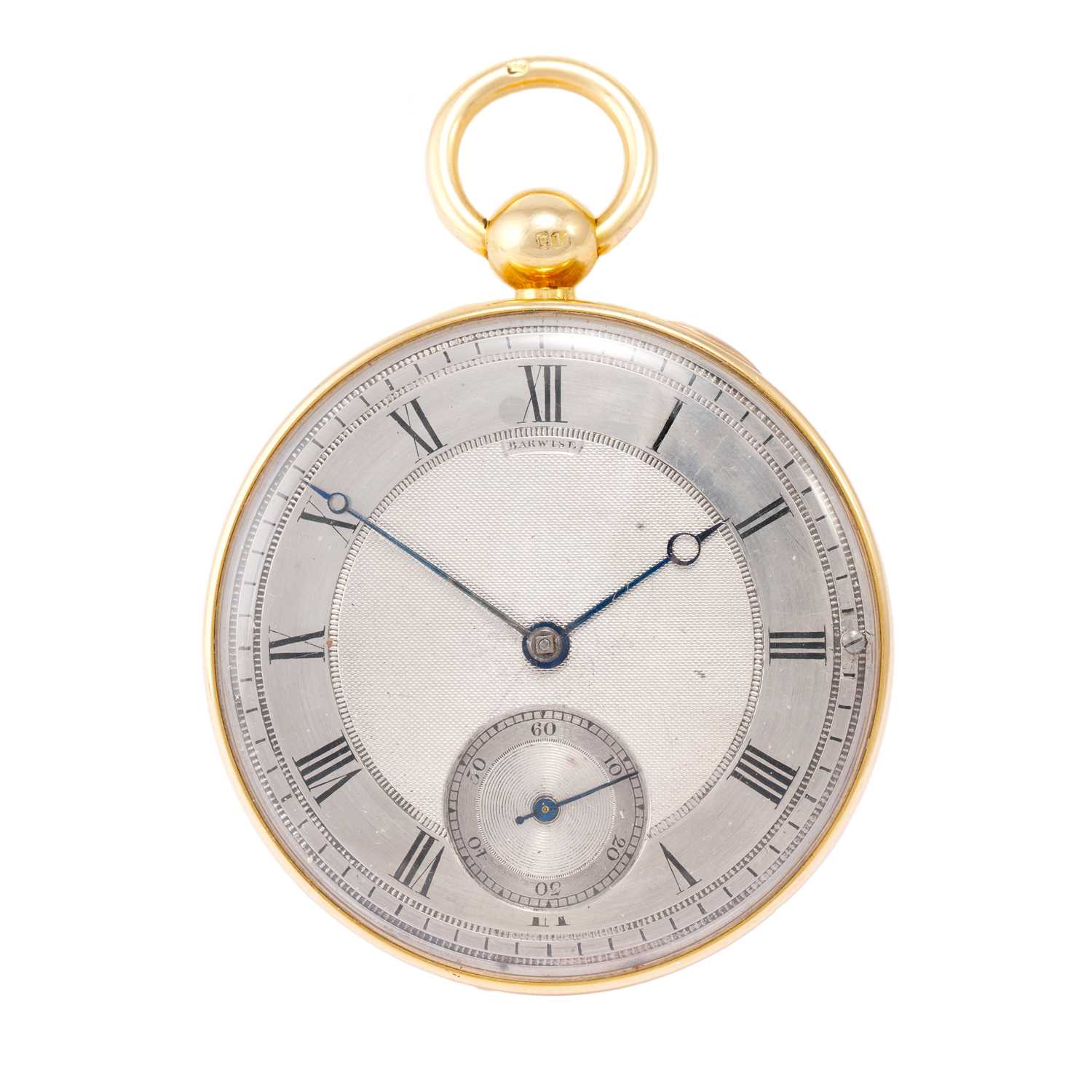 Lot 2219 - Barwise: An 18 Carat Gold Open Faced Duplex