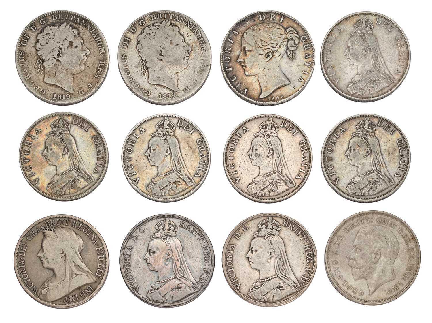 Lot 48 - Assorted Crowns and Double Florins, to