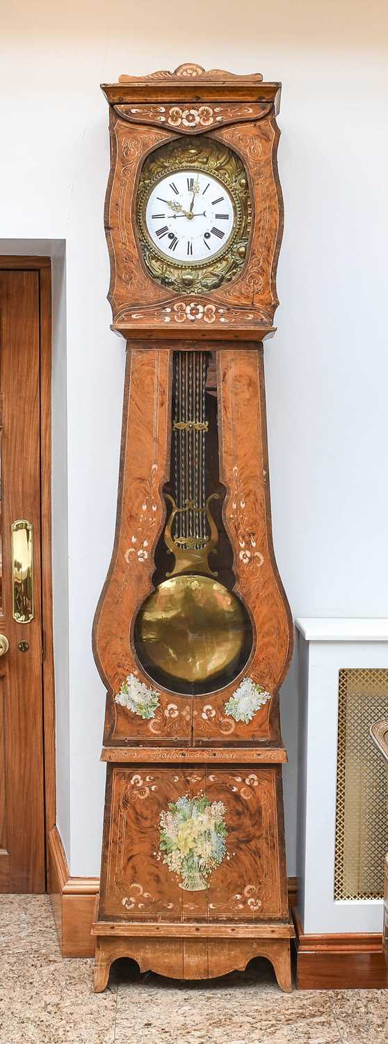Lot 637 - A French Provincial Striking Longcase Clock,