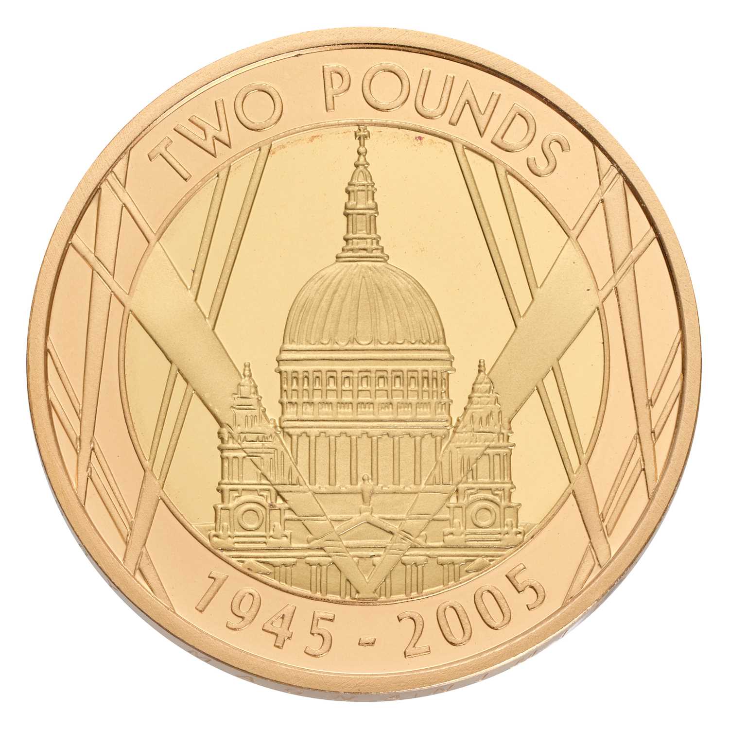 Lot 253 - UK, Gold Proof Two Pounds 2005, The End of