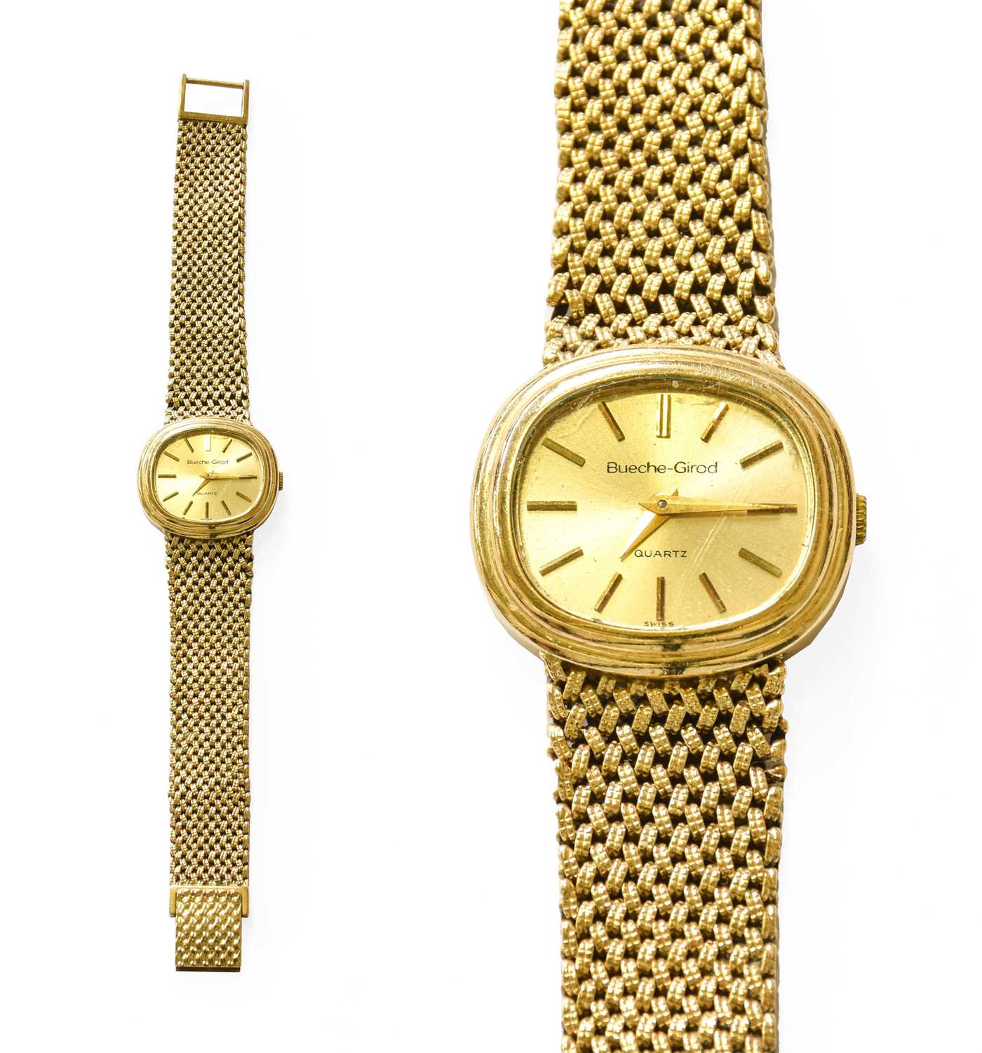 Lot 219 - A Lady's 9 Carat Gold Bueche Girod/Quartz