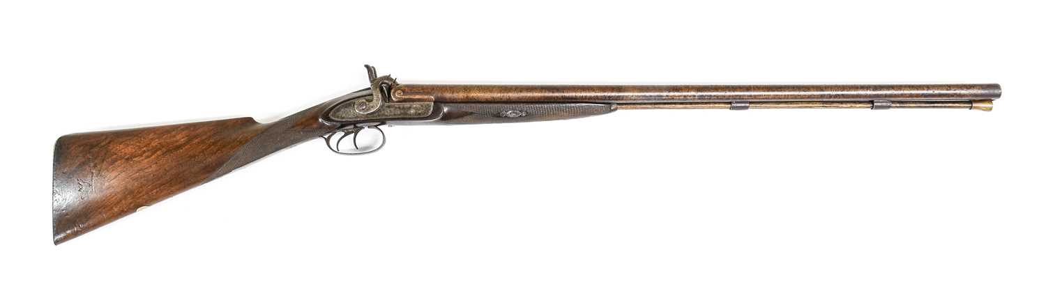 Lot 378 - A 19th Century 12 Bore Side by Side Double