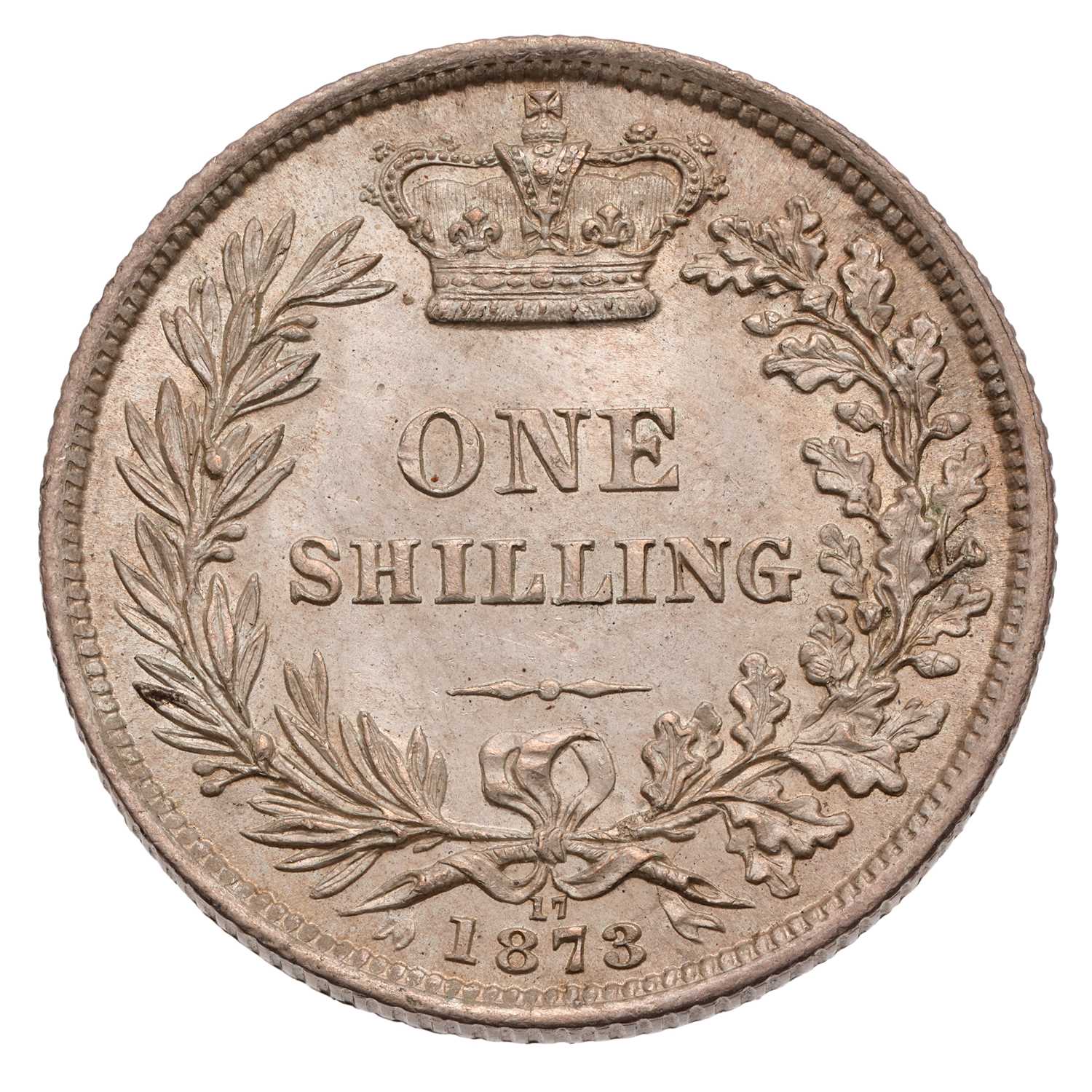 Lot 153 - Victoria, Shilling 1873, die no. 17, (Bull