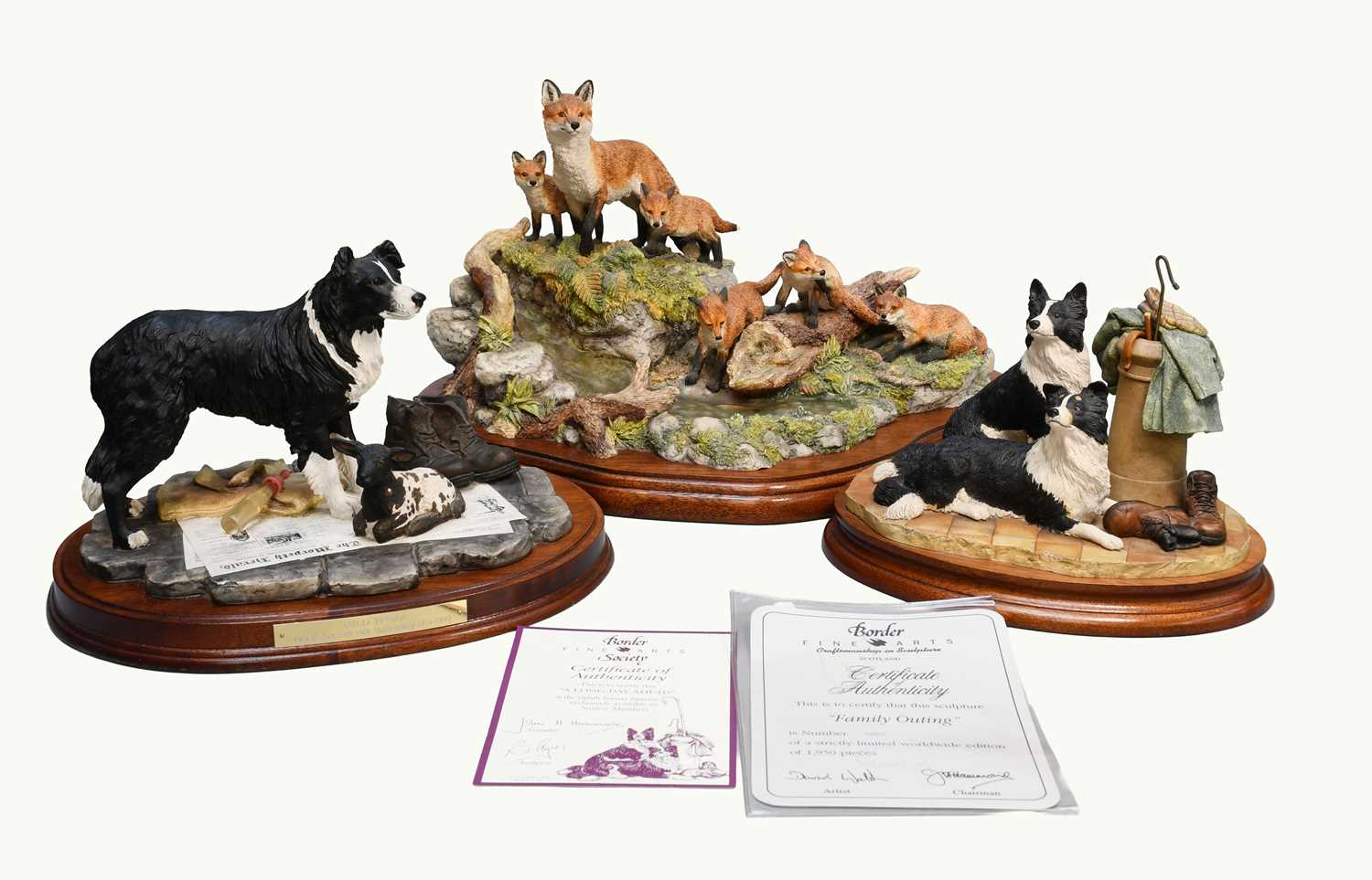 Lot 91 - Border Fine Arts 'Family Outing' (Vixen and
