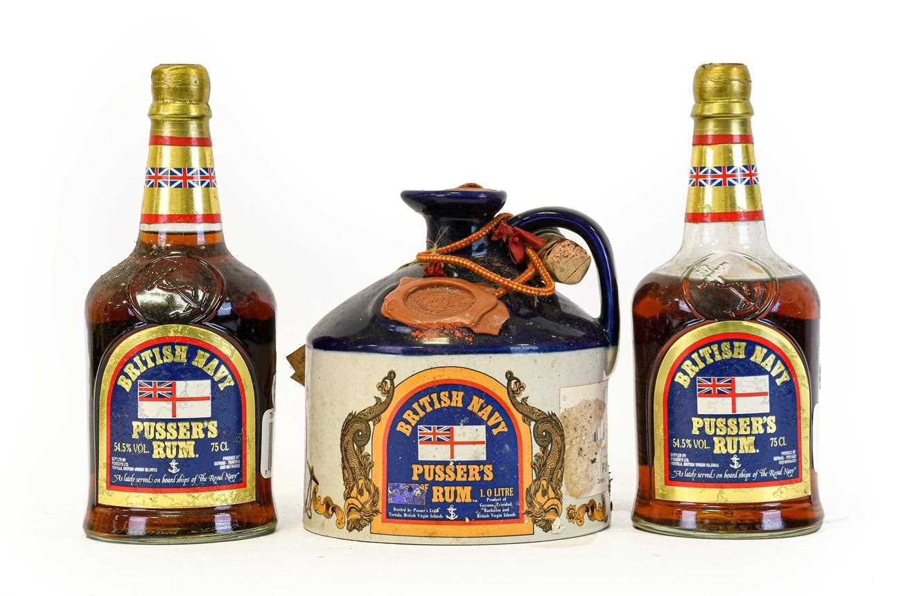 Lot 3123 - British Navy Pusser's Rum, dumpy decanter