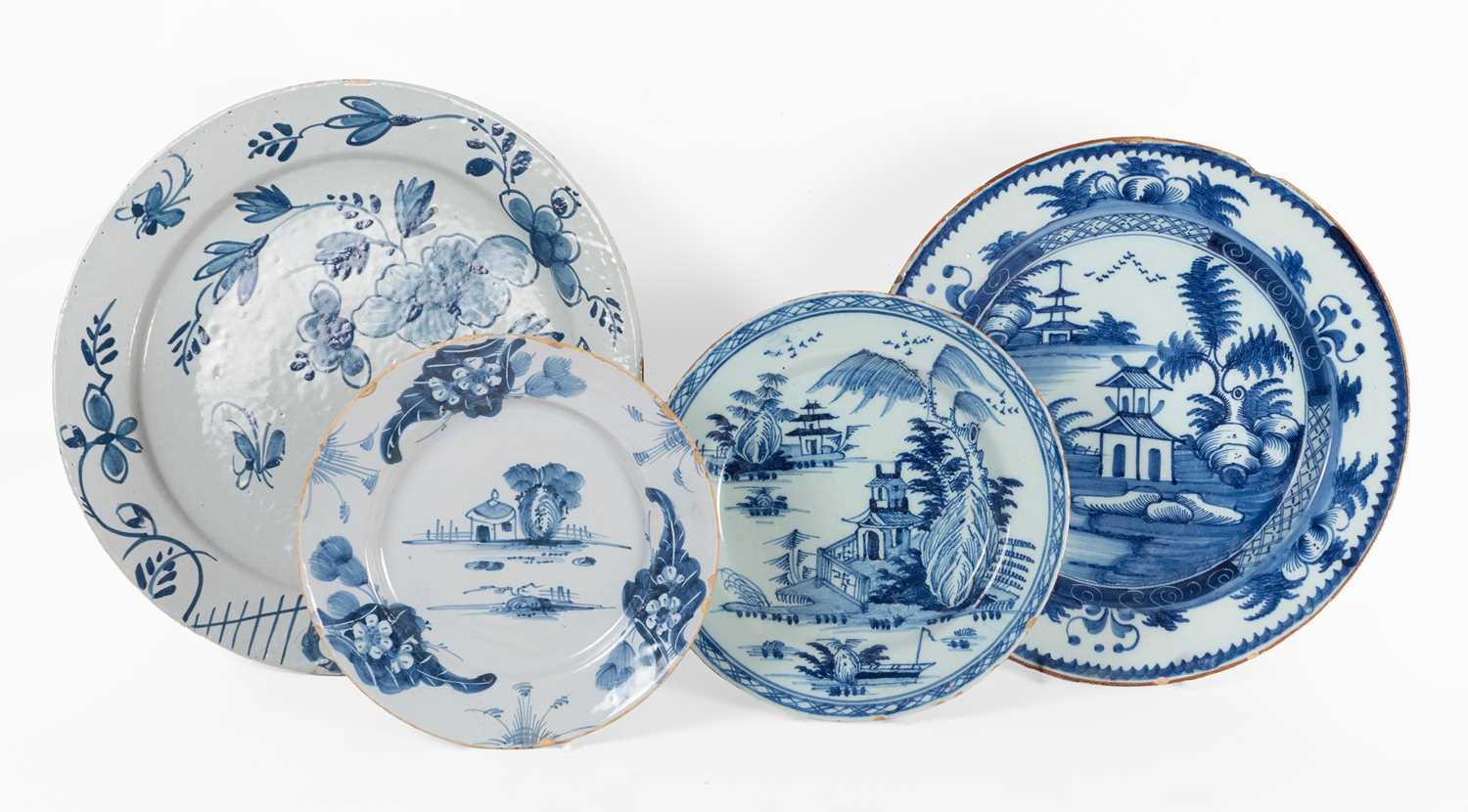 Lot 43 - An English Delft Charger, circa 1770, painted