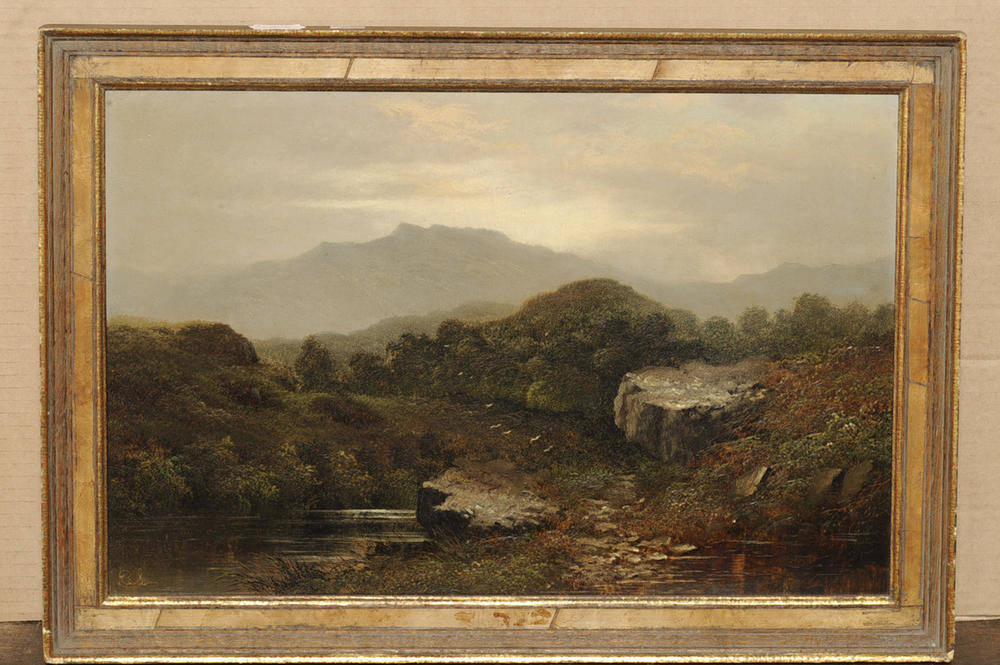 Lot 875 - Edgar Longstaffe (1849-1912) Mountainous