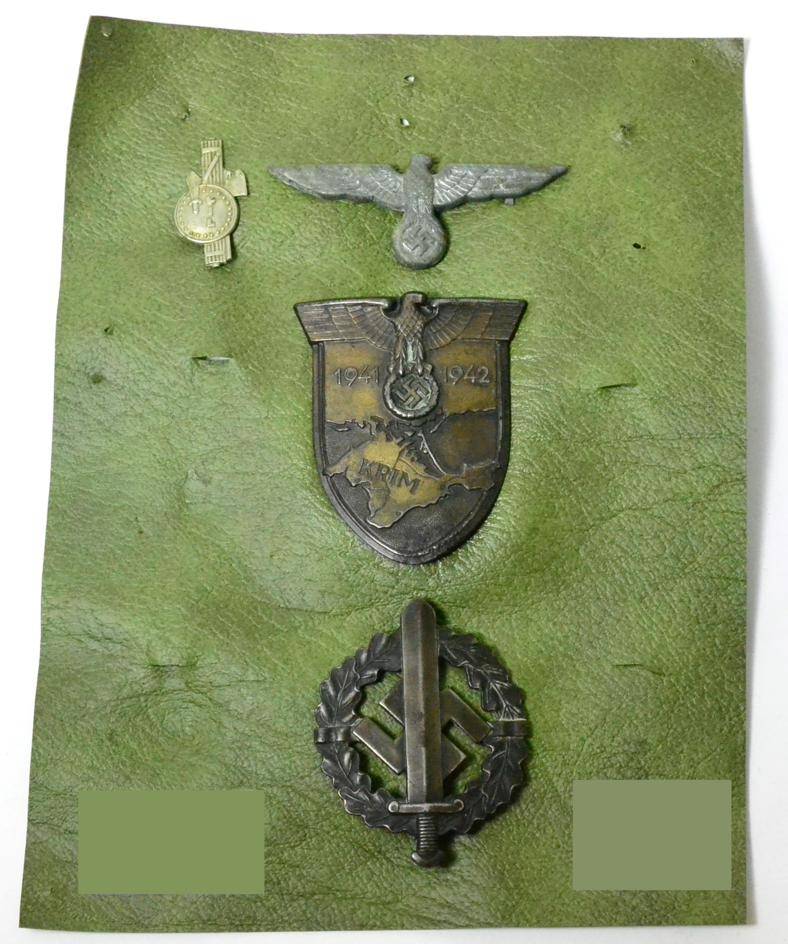 Lot 184 - A German Third Reich Krim Arm Shield, with