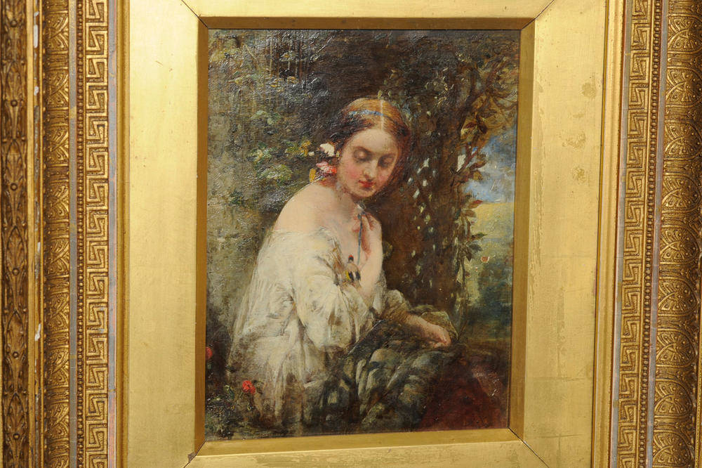 Lot 882 - Alfred Joseph Woolmer RBA (1805-1892) Study